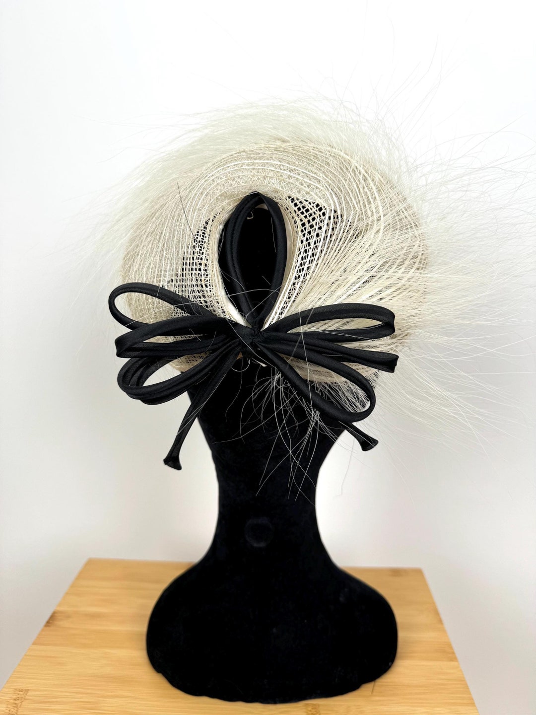 1960s Vintage Bridal Hat With Feathers , Ladies Formal Event Hat ...