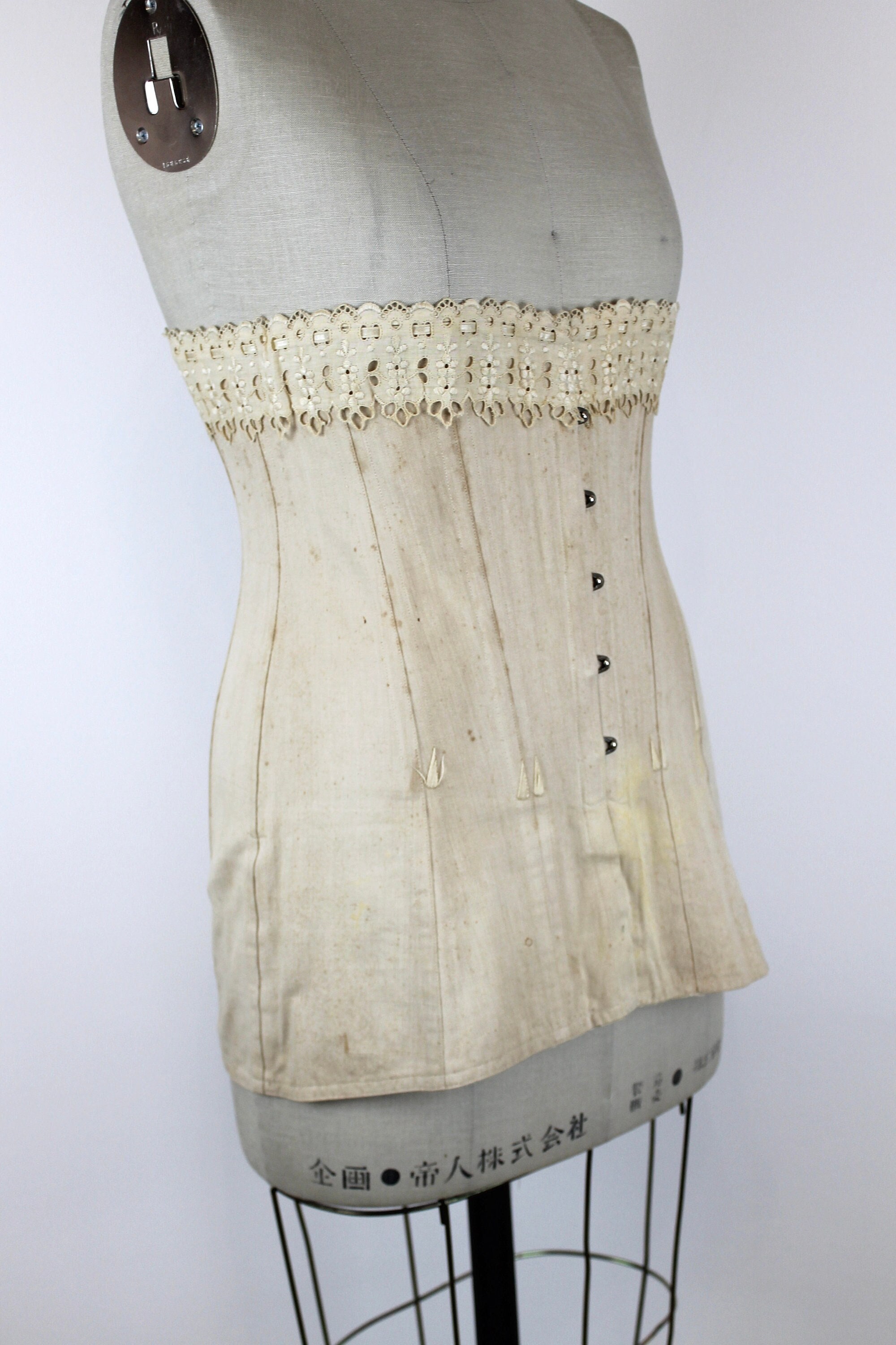 1910s c.p. a La Sirene Corset, Edwardian Corset With Lace Inserts ...