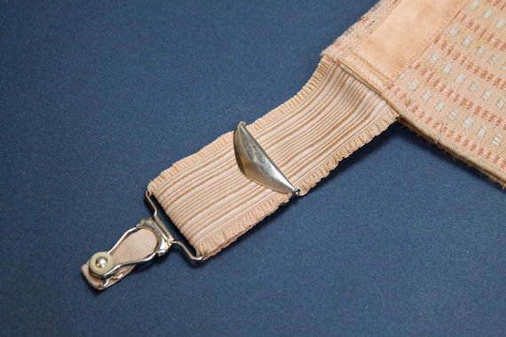 1920s Vintage Girdle "A.Mollin", Pink Elastic Corset,… - Gem