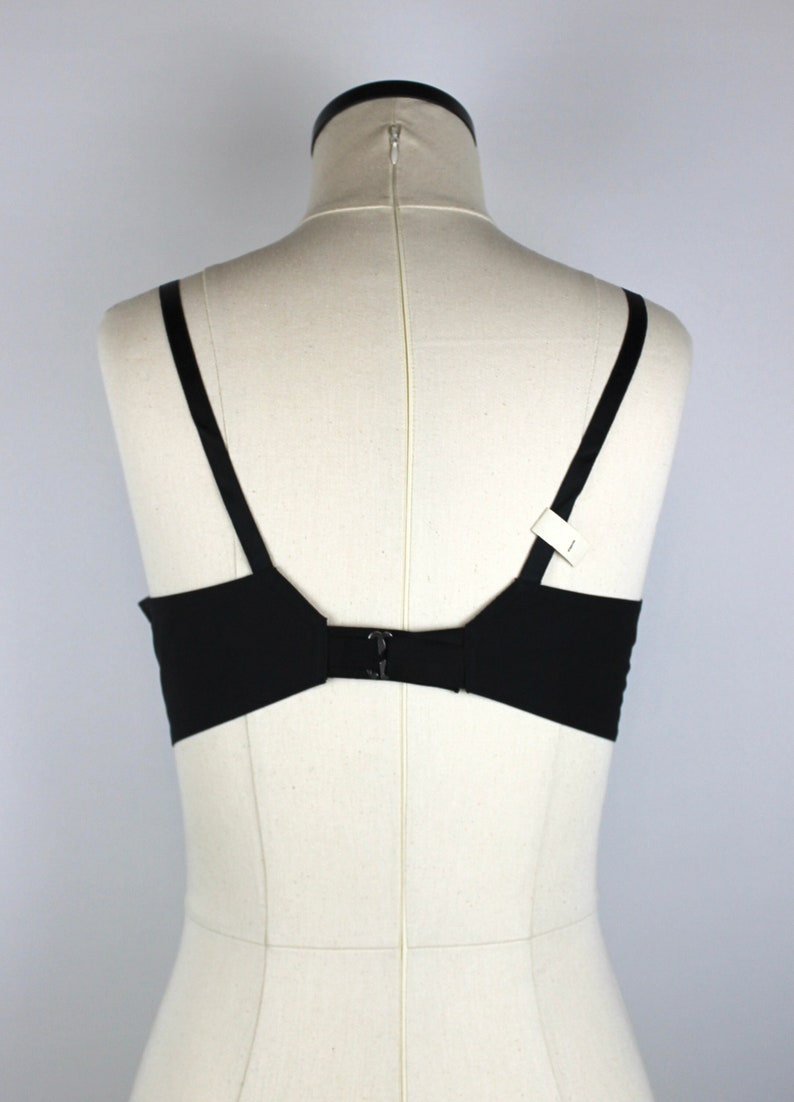 1960's Vintage Bra, 60s Mod Bra, Pointed Bra, Burlesque Lingerie, Black ...