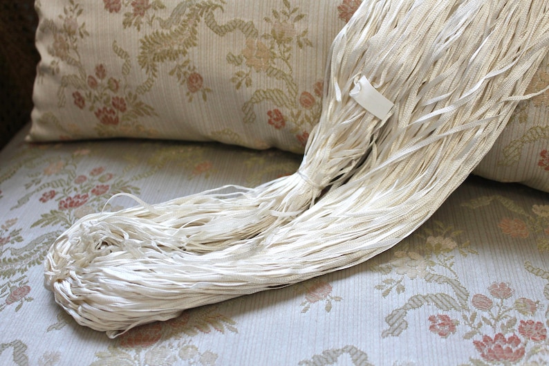 10 METRES Antique French Blue Silk Cord Fo Corset Lacing, Satin Cord ...