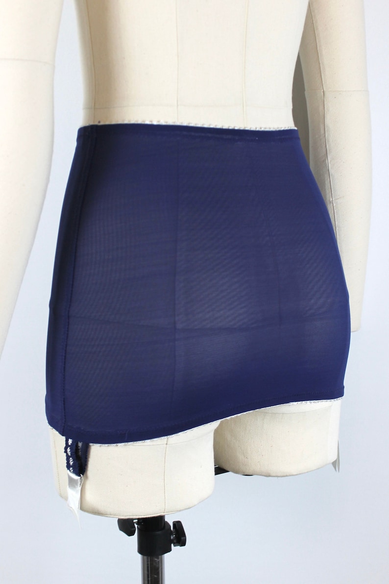 1960s Vintage Dead Stock "eva" Girdle, Navy Blue Garter Belt, Vintage ...