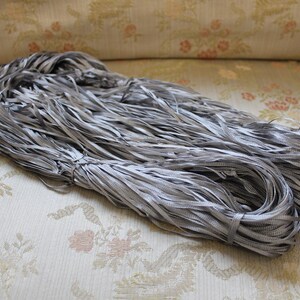 10 METRES Antique French Blue Silk Cord Fo Corset Lacing, Satin Cord ...