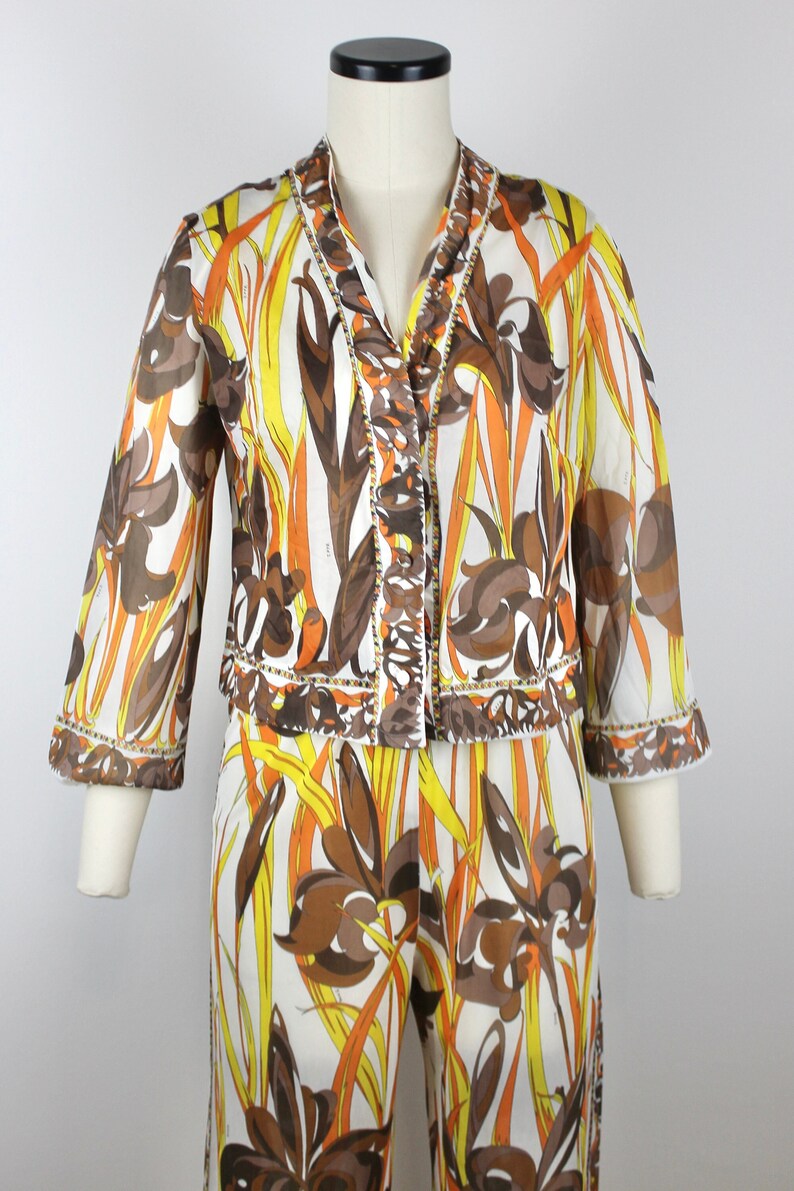 1970s Vintage "emilio Pucci for Formfit Rogers" Pyjamas Set: Shirt ...