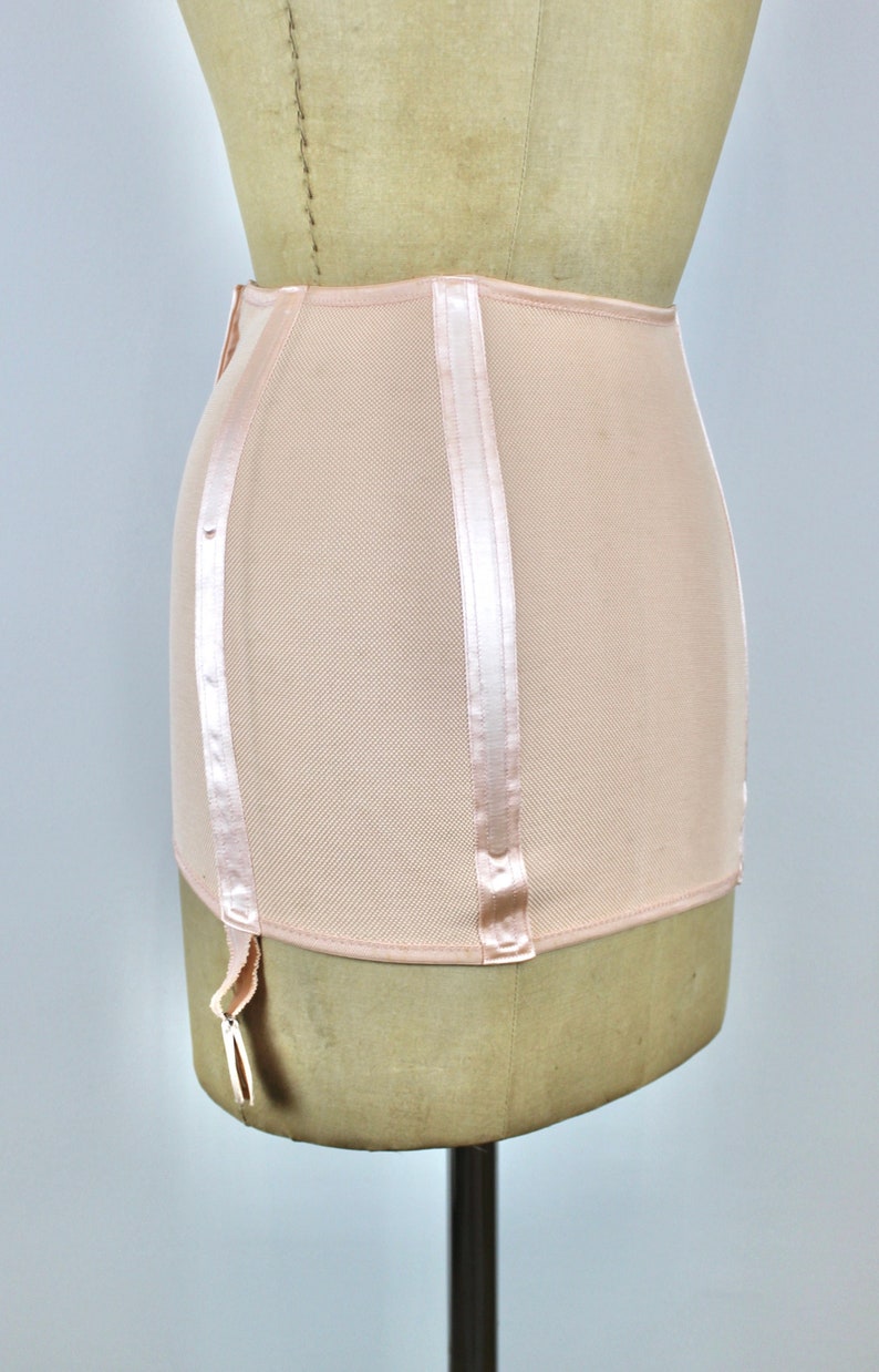 1960s Vintage mado Pink Satin Girdle, Vintage Garter Belt, Vintage ...