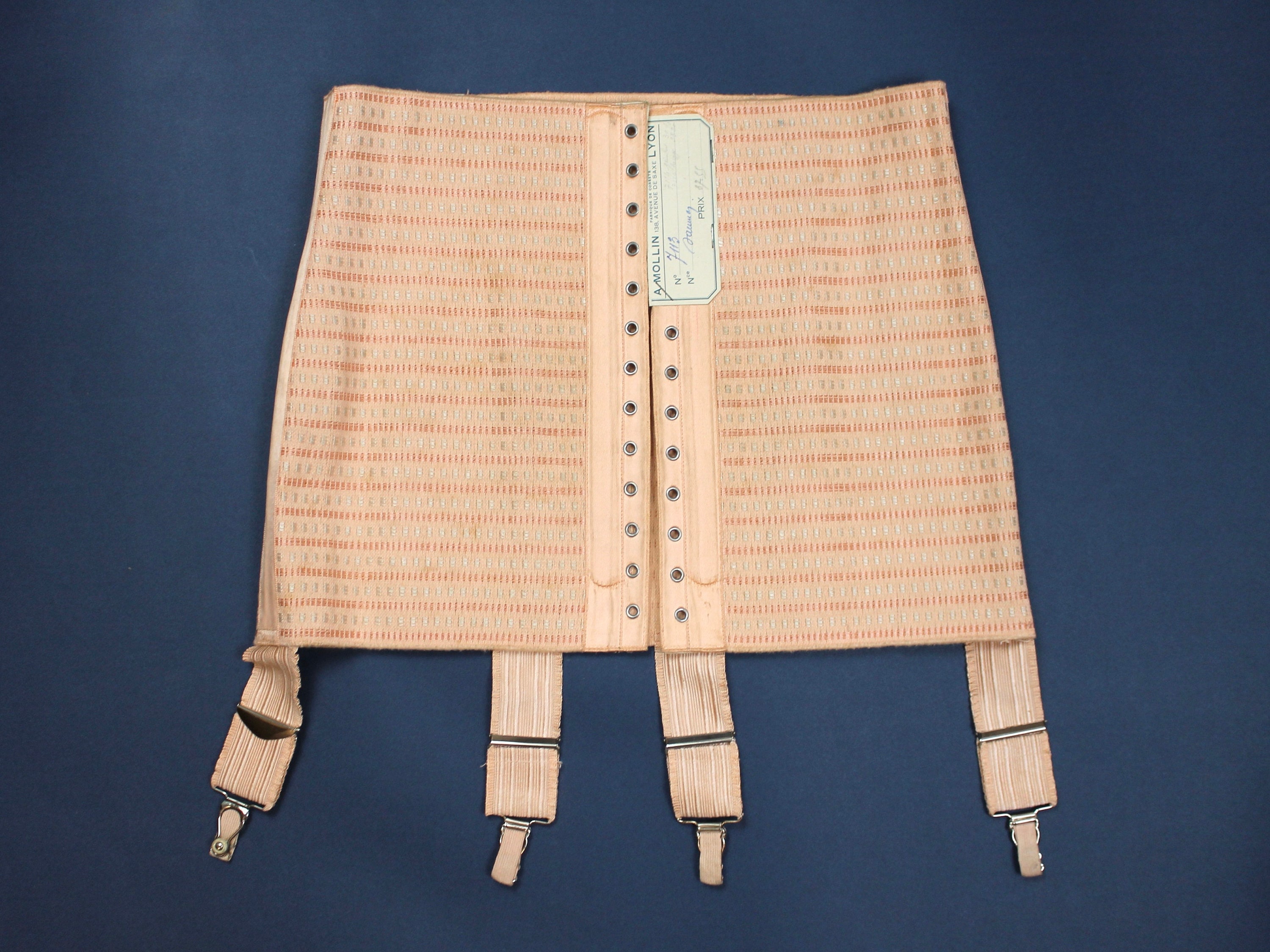 1920s Vintage Girdle "a.mollin", Pink Elastic Corset, Antique Girdle ...