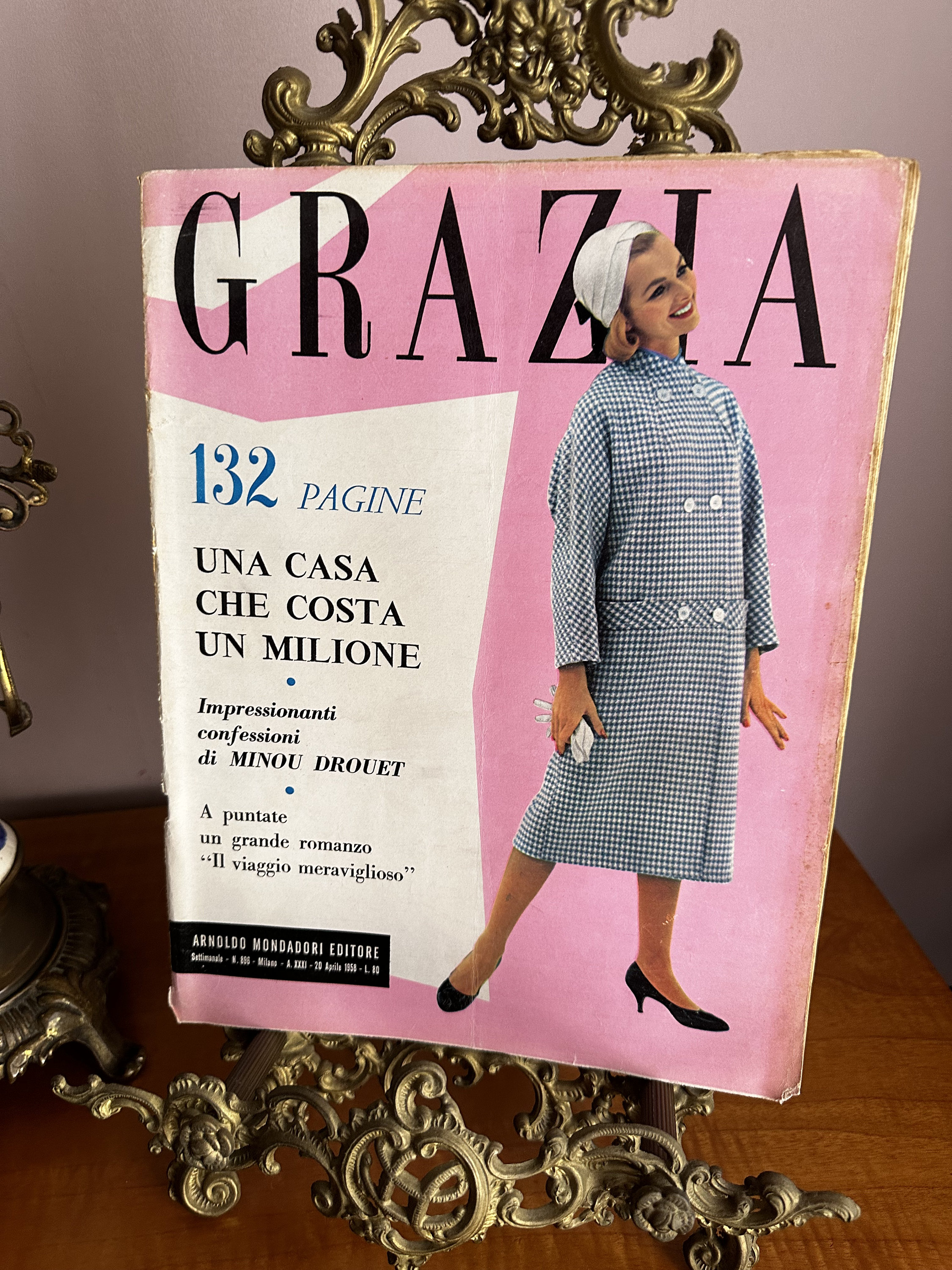 Grazia 1958 Fashion Magazine italy, 1950s Vintage Magazine, Vintage ...