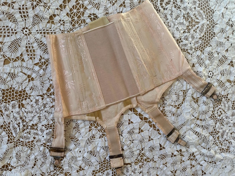 1920s Vintage Girdle "edera", 20s Pink Side Lacing Corset, Antique ...