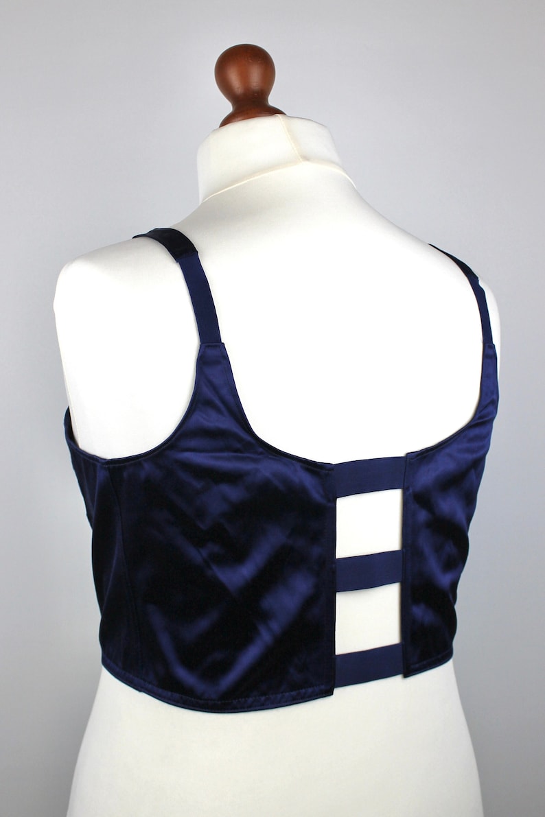 PLUS SIZE 1960's Vintage Blue Satin Bra, Dead Stock Vintage Bullet Bra ...