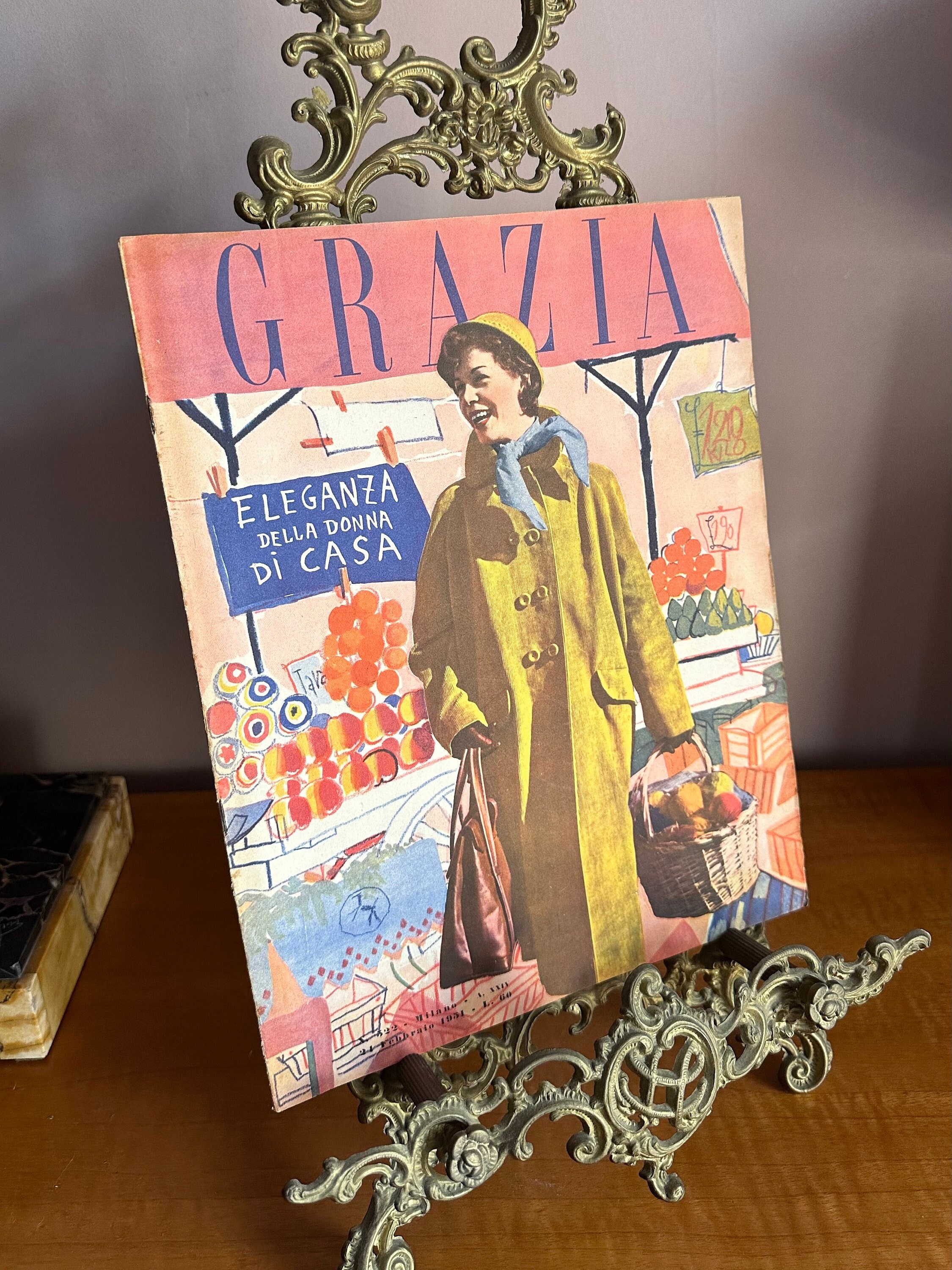 Grazia 1950s Fashion Magazine italy, Vintage Italian Magazine, Magazine ...