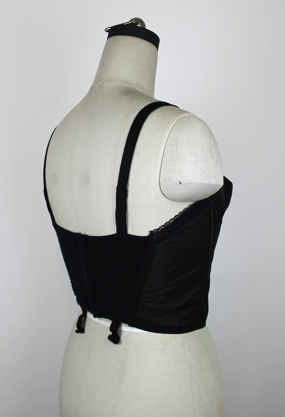 RARE 1950's Vintage CHARMIS GLORIANE Black Nylon Bra,… - Gem