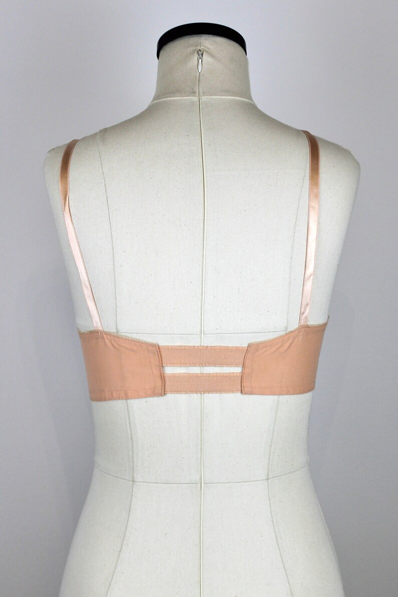 1950s Vintage Pink Cotton Bra emmy, 1950s Nude Brassiere, Bustier, Pin ...