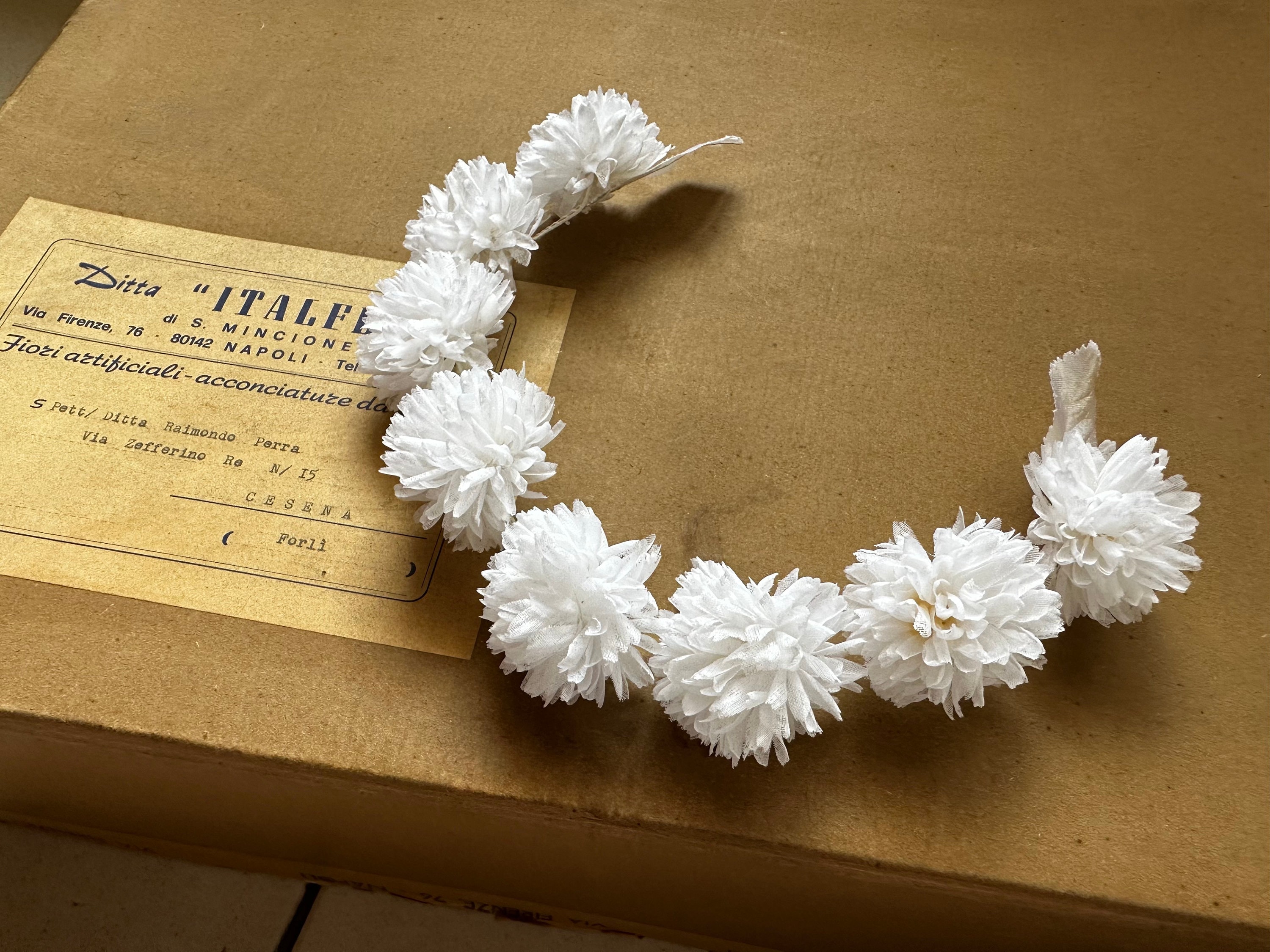 1960s Vintage Flower Crown for Confirmation or Wedding, Bridal Crown ...