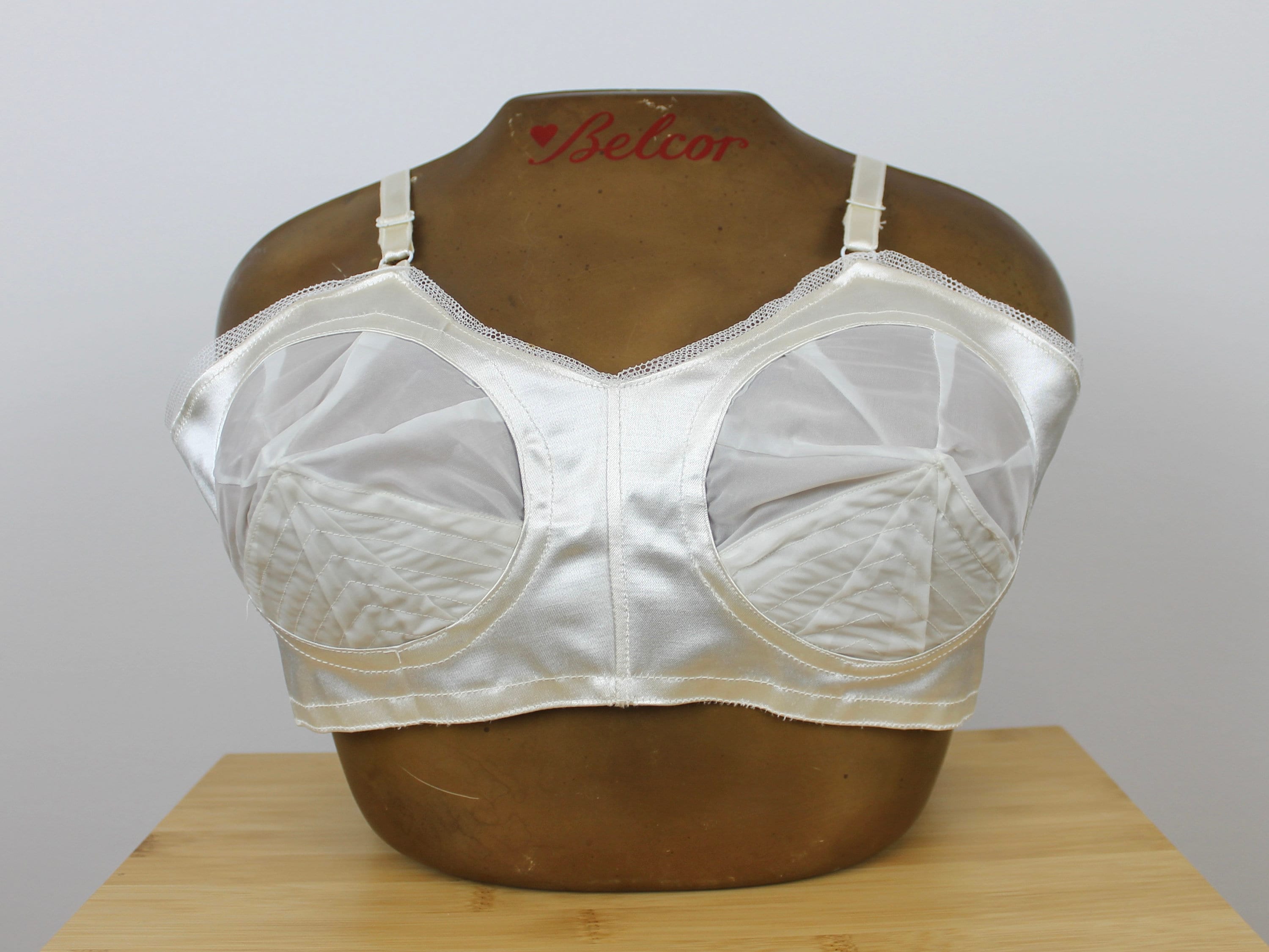 RARE 1950's Vintage Satin Torpedo Bra by "astra", Dead Stock Vintage ...