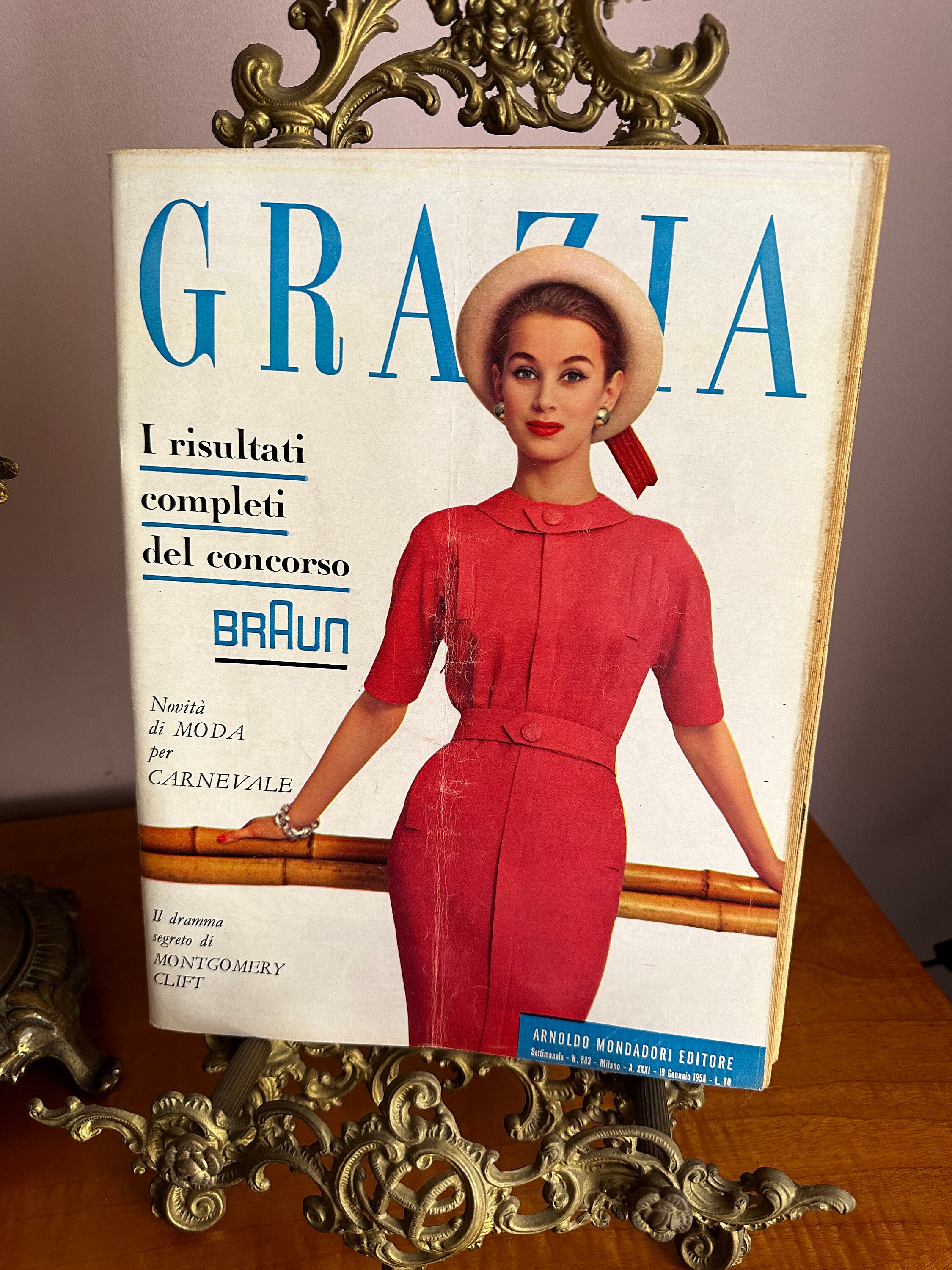 Grazia 1958 Fashion Magazine italy, 1950s Vintage Magazine, Vintage ...
