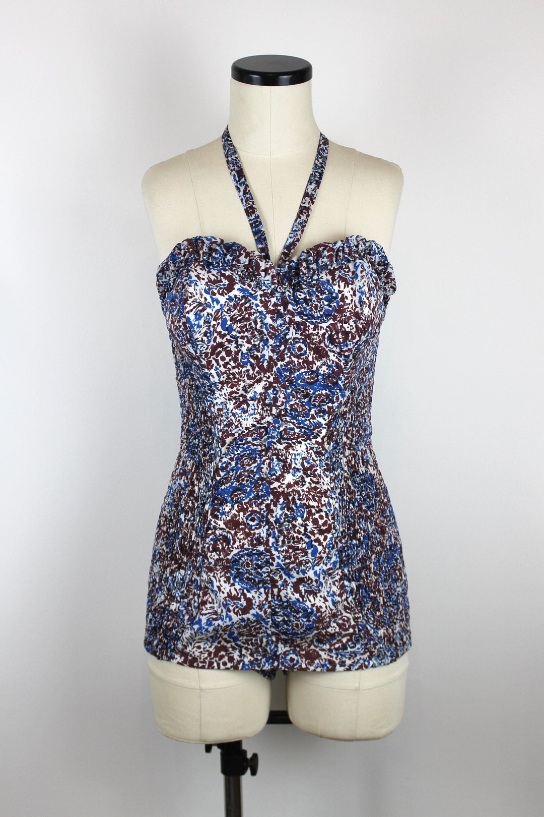 1950s Vintage Purple Nylon Swimsuit "plaisir D'ete", French Vintage ...