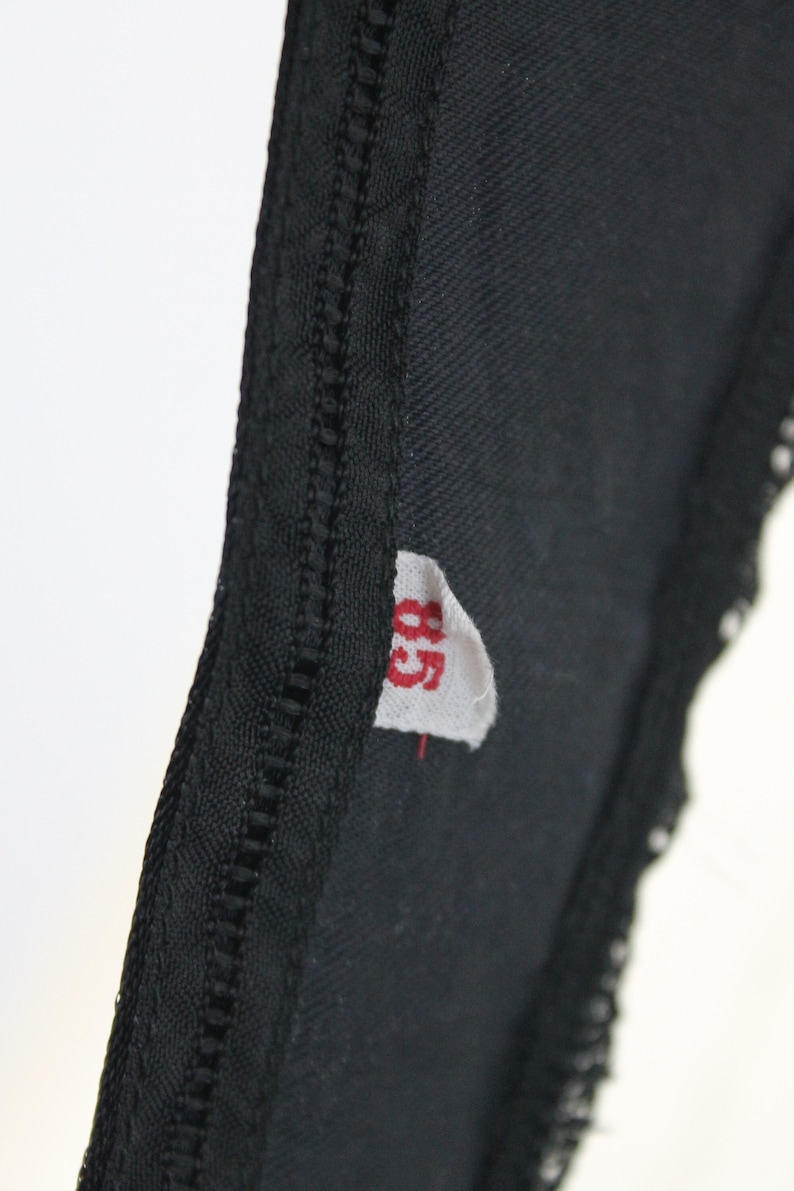 1940's Black Satin Bullet Bra, Vintage Spiral Stitch Bra, Pointed ...