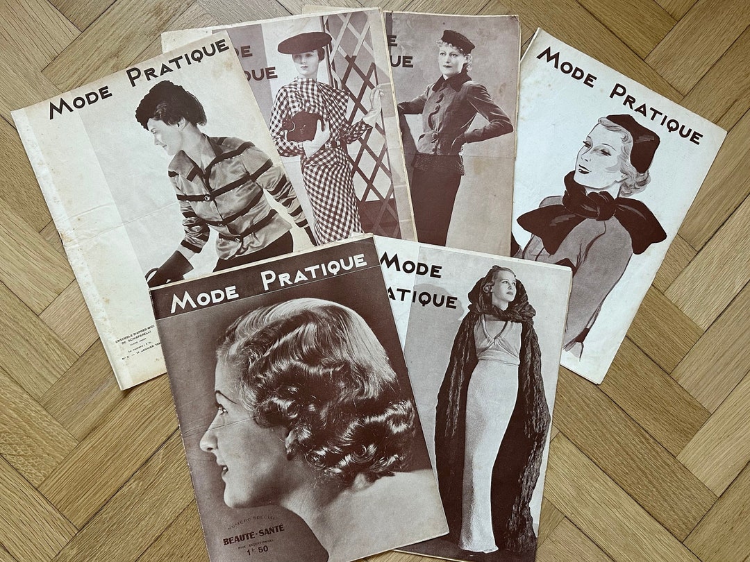 1930s Vintage French Magazine mode Pratique, Antique Journal, Vintage ...