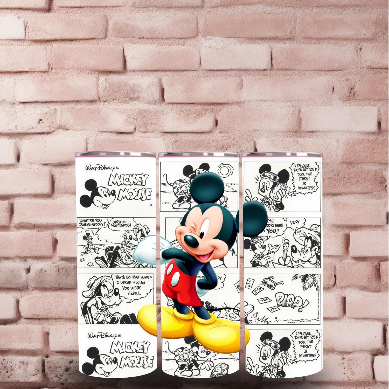 8 Wrap Mickey and Minnie and Company Tumbler 20 Oz - Etsy