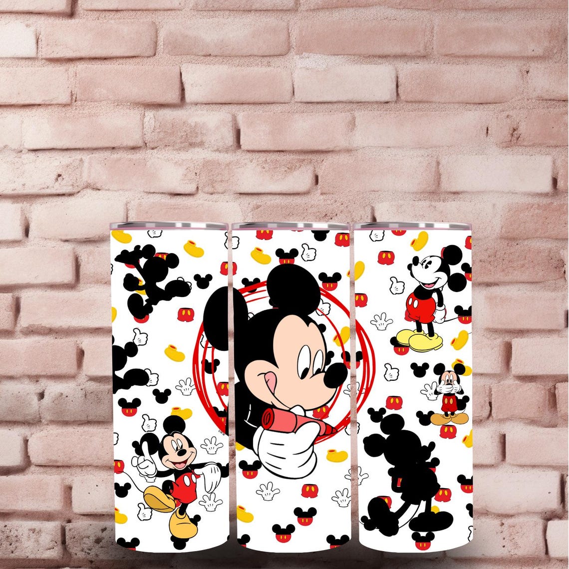 8 Wrap Mickey and Minnie and Company Tumbler 20 Oz - Etsy