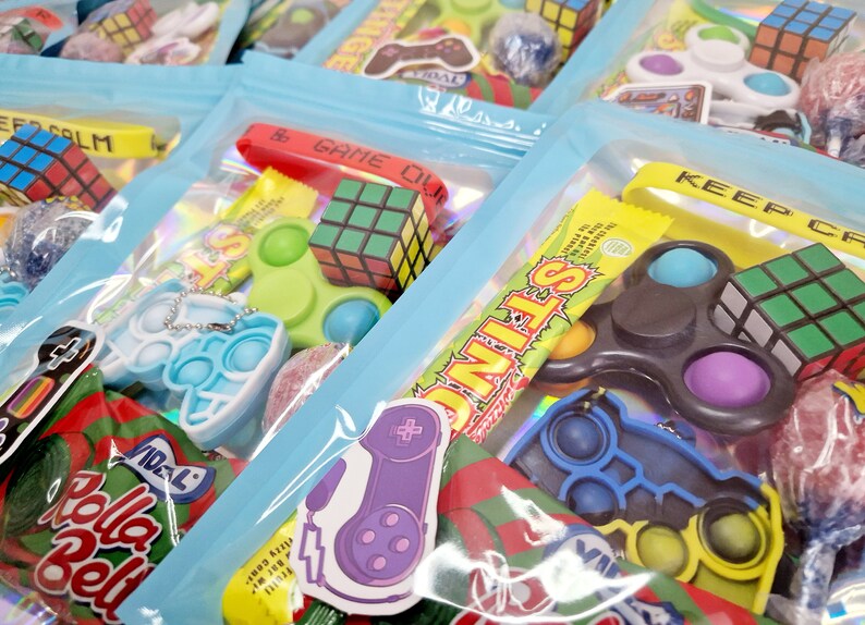 Gaming Party Bag Pre Filled Gift Bags Boys Gamer Party Favour Gaming ...