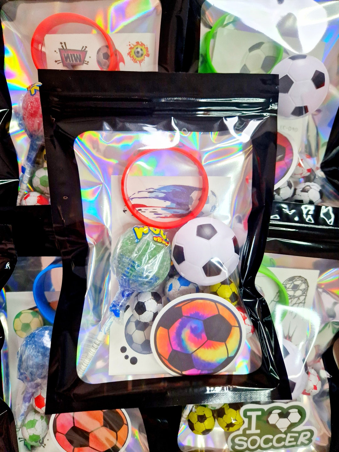 Football Themed Party Favour Bags Prefilled for Boys Birthday or Sports ...