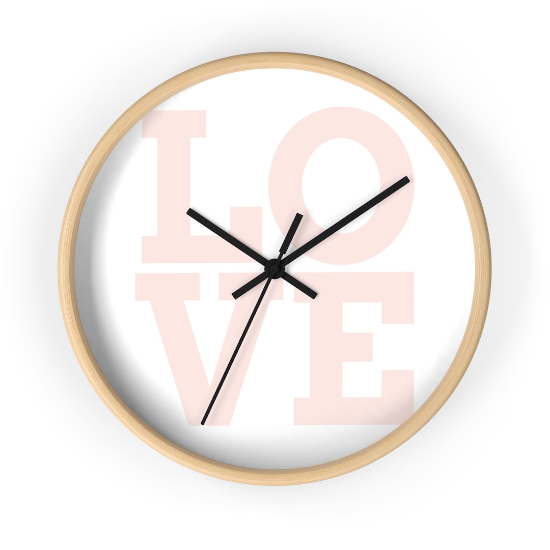 Love Wall Clock - Etsy
