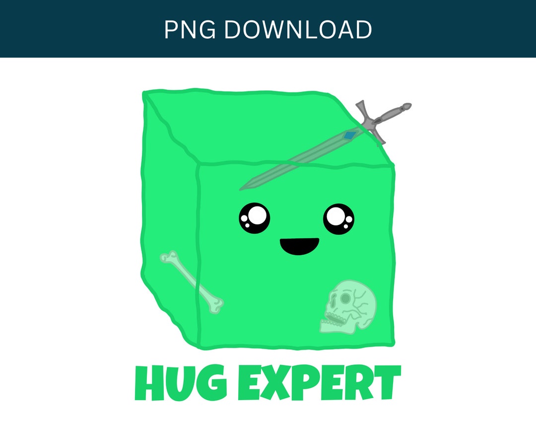 2-pack PNG File Download Hug Expert Gelatinous Cube Cute RPG Monster ...