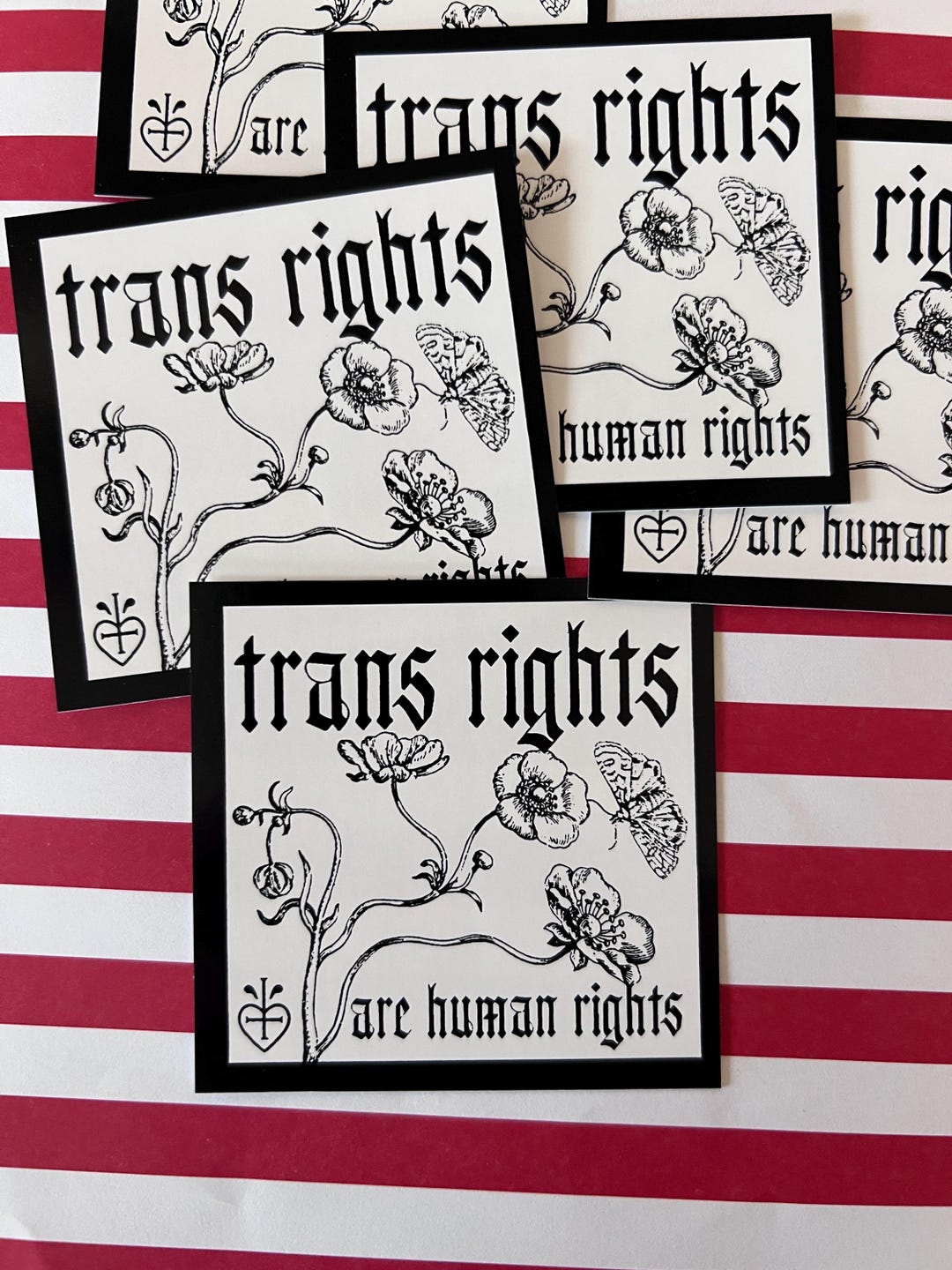 Trans Rights Are Human Rights Vinyl Sticker - Etsy