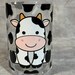 Cow Print Glass Cup - Etsy