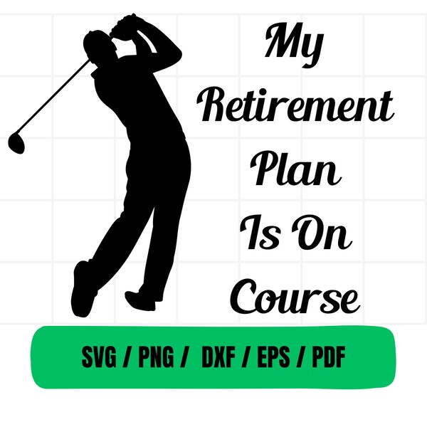 Golf Retirement Svg - Etsy