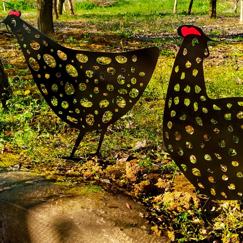 Chicken Yard Art Decoration Chicken Decor for Your Farmhouse Garden - Etsy