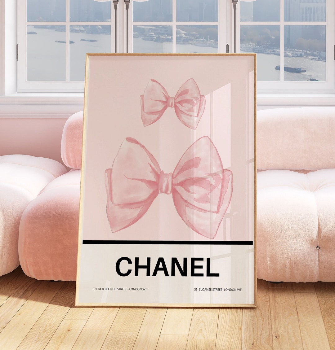 Bow Print, Dorm Room Decor, Girly Wall Art, Y2k Room Decor, Luxury ...