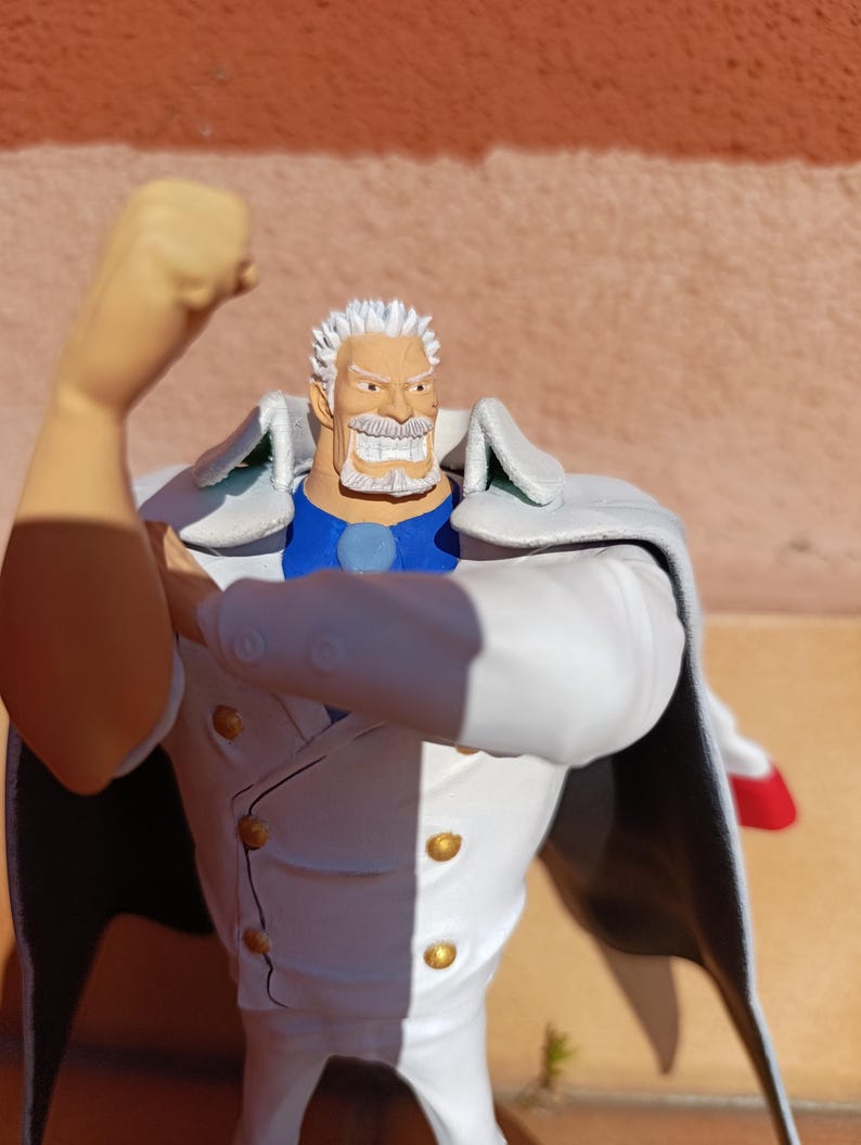 Monkey D. Garp One Piece Figure Resin 3D Printed Hand Painted Luffy ...