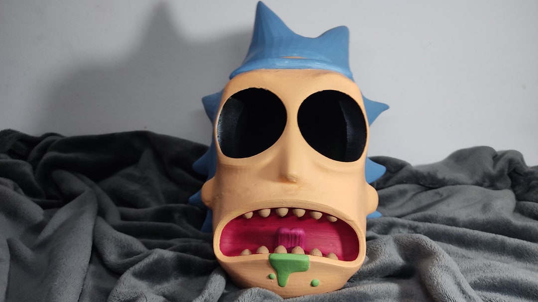 Rick Sanchez Cosplay Helmet 3D Printed Costume Mask Cartoon Cosplay ...