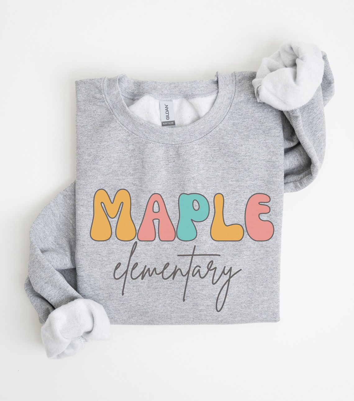 Custom Elementary School Crewneck - Personalized Dual Language ...