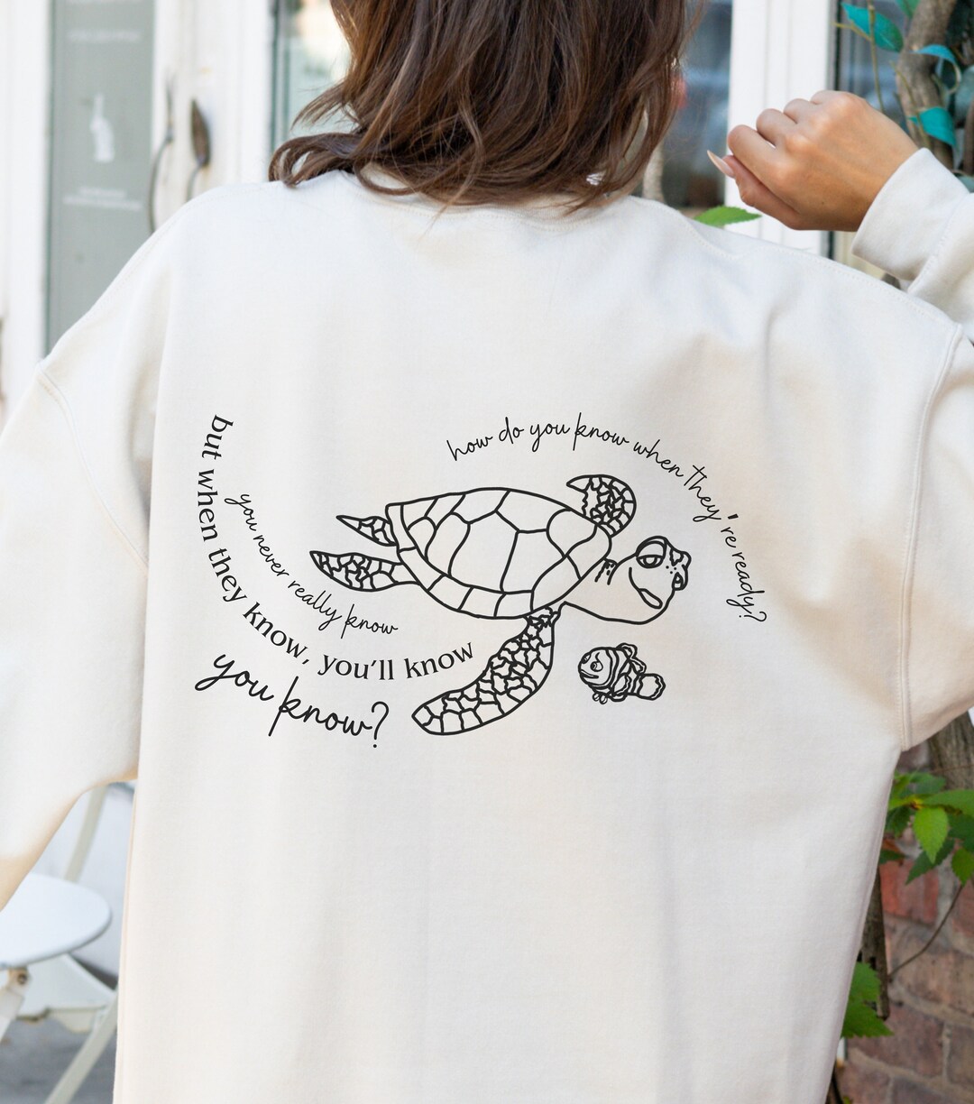 Finding Nemo Teacher Sweatshirt Crush and Marlin Inspirational Quote ...