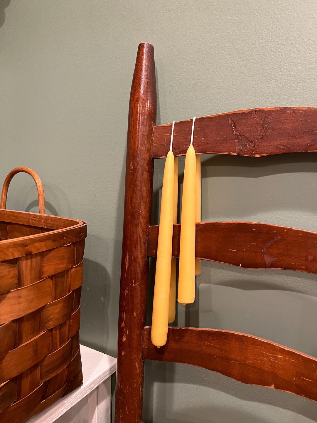 Casablanca 10 Hand-dipped Beeswax Candle Pair pantone Color-matching - Etsy