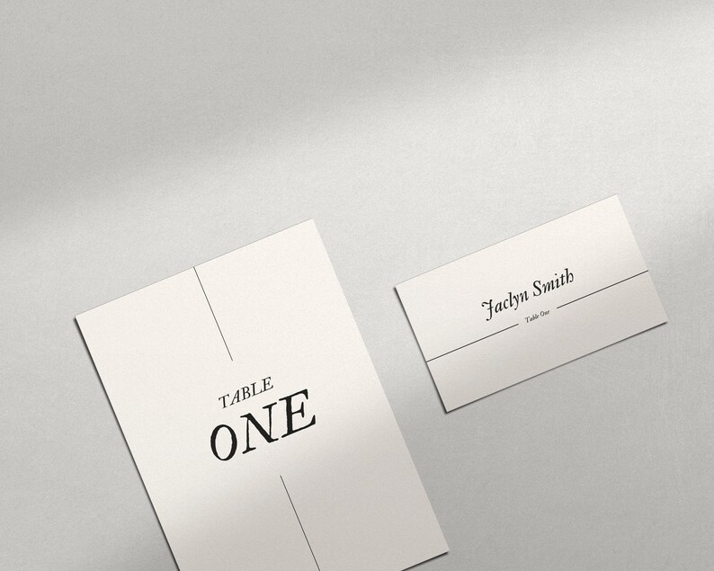 Printable Wedding Table Number Signs and Placeholder Cards Templates ...