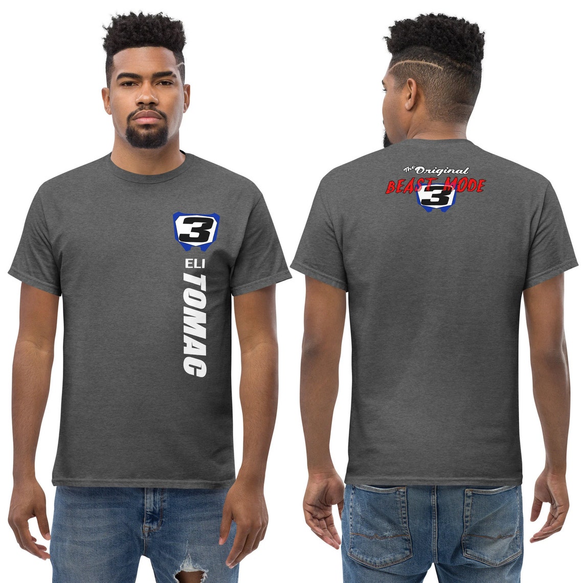 2 Sided T-shirt With Light Print ET3 Eli Fan Shirt - Supercross ...