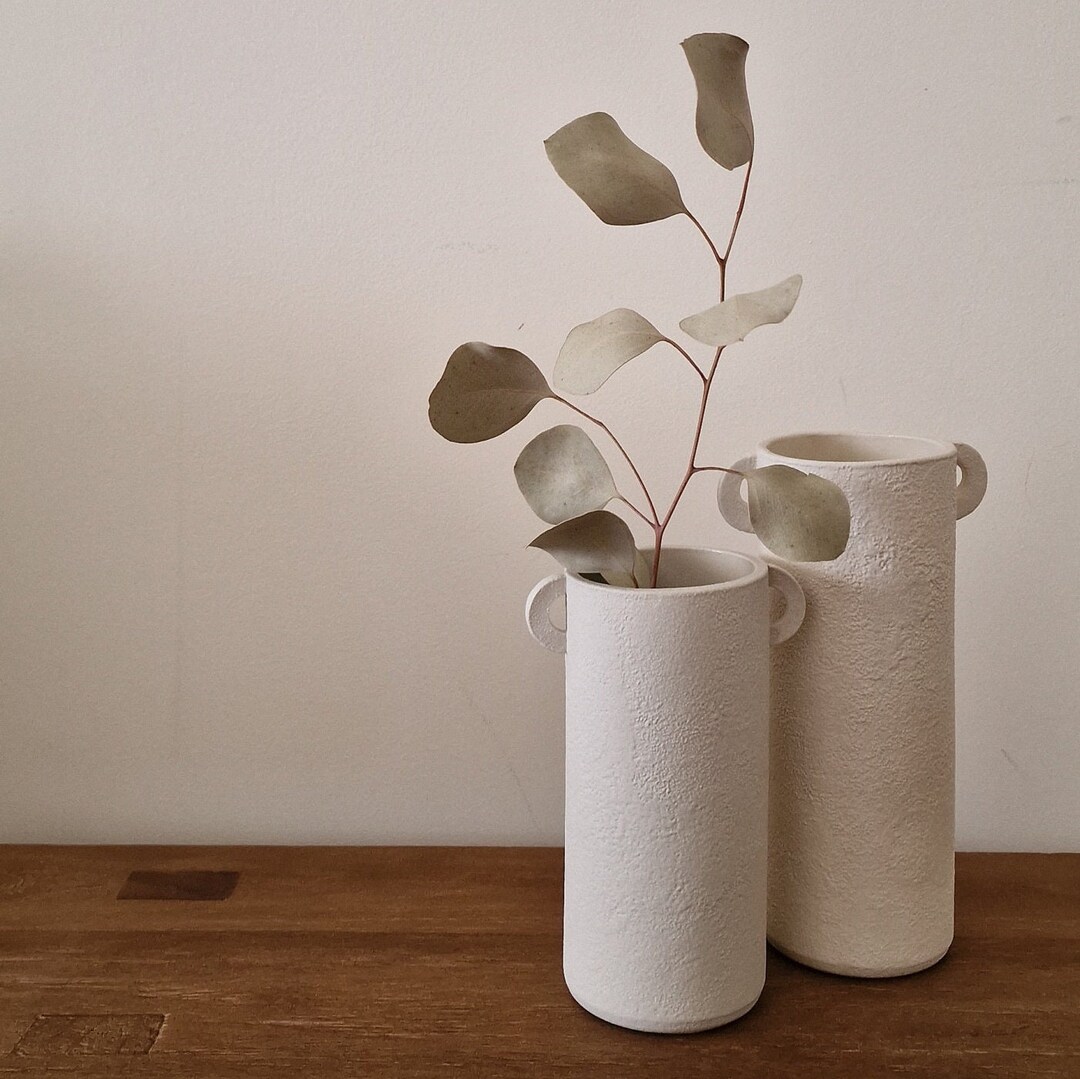 Modern Minimalist Vase, Ceramic Vase, Contemporary Vase, Organic Style ...