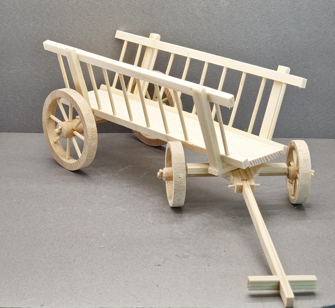 Handcart - Ladder Cart 21 Cm X 10 Cm X 10 Cm Solid Spruce Wood 1:12 - Etsy