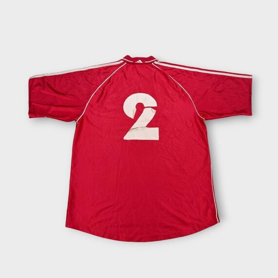 Vintage Adidas 90s red template football shirt men's … - Gem