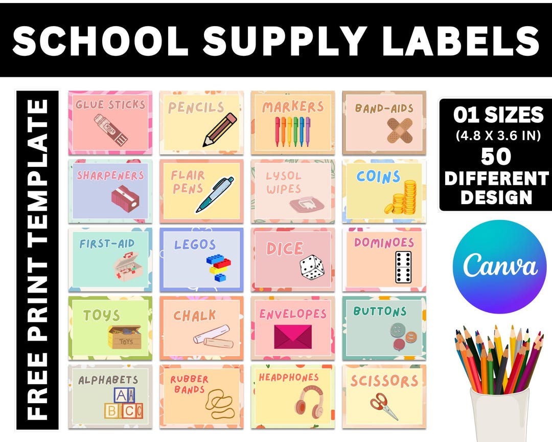 Editable Supply Bin Labels | Classroom Supplies | Pastel Paradise ...