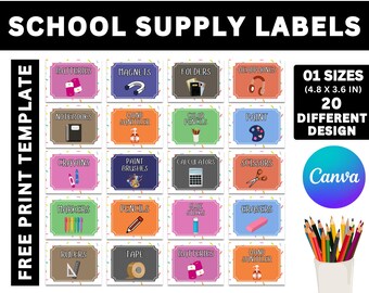 Editable Supply Bin Labels Classroom Supplies Pastel Paradise - Etsy