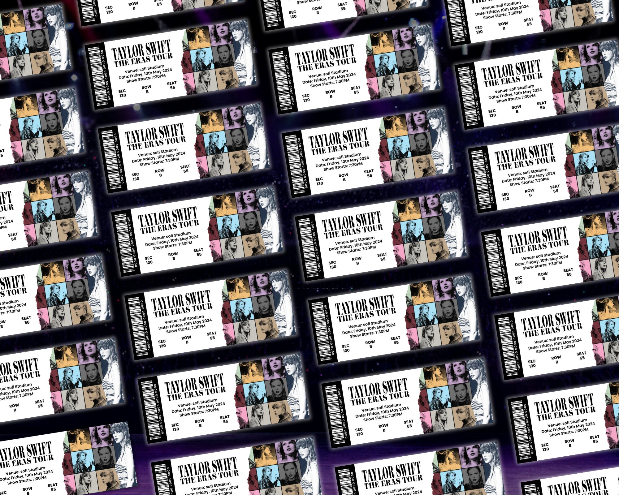 Editable Concert Ticket Template, DIY Concert Ticket, Memorabilia ...
