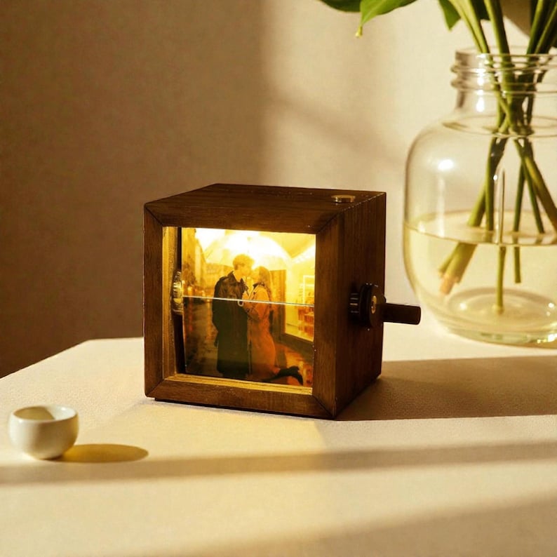Personalized Photo Flipbook Animation Box, Custom Wooden Photo ...