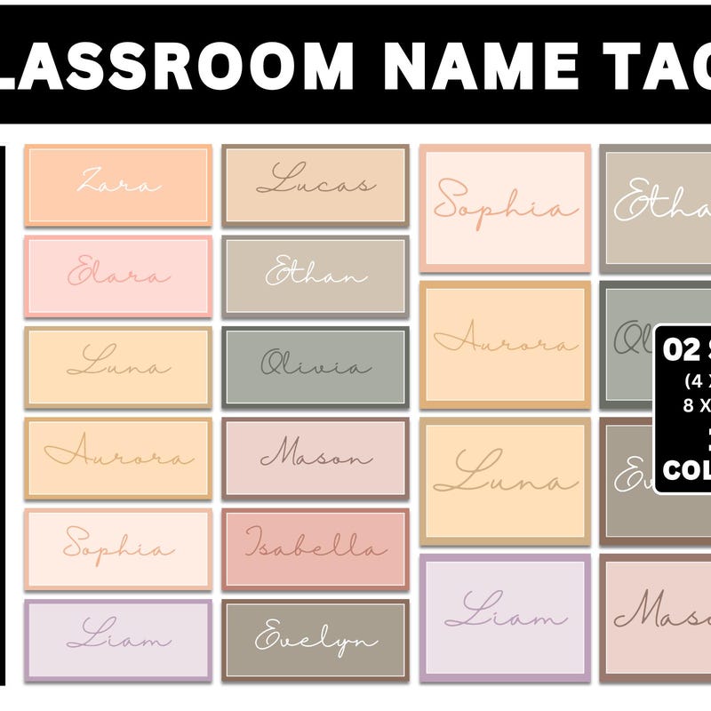 Cubby Name Tags - Etsy