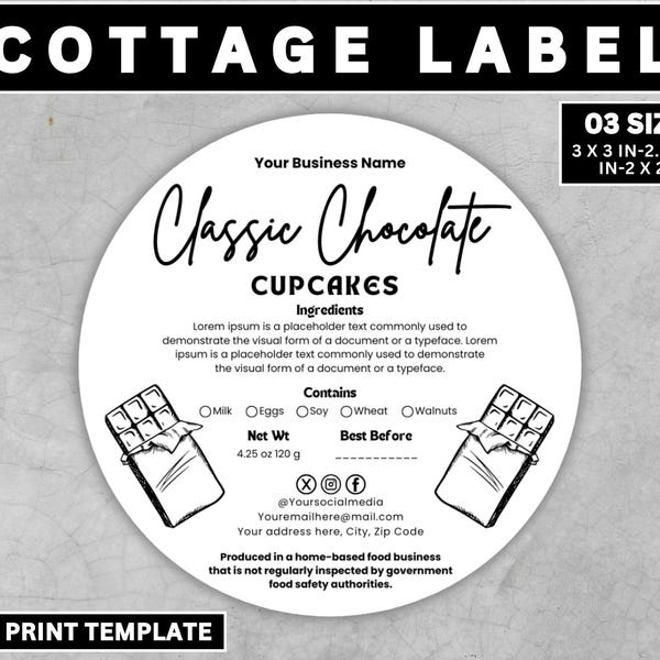 Cottage Food Label - Etsy