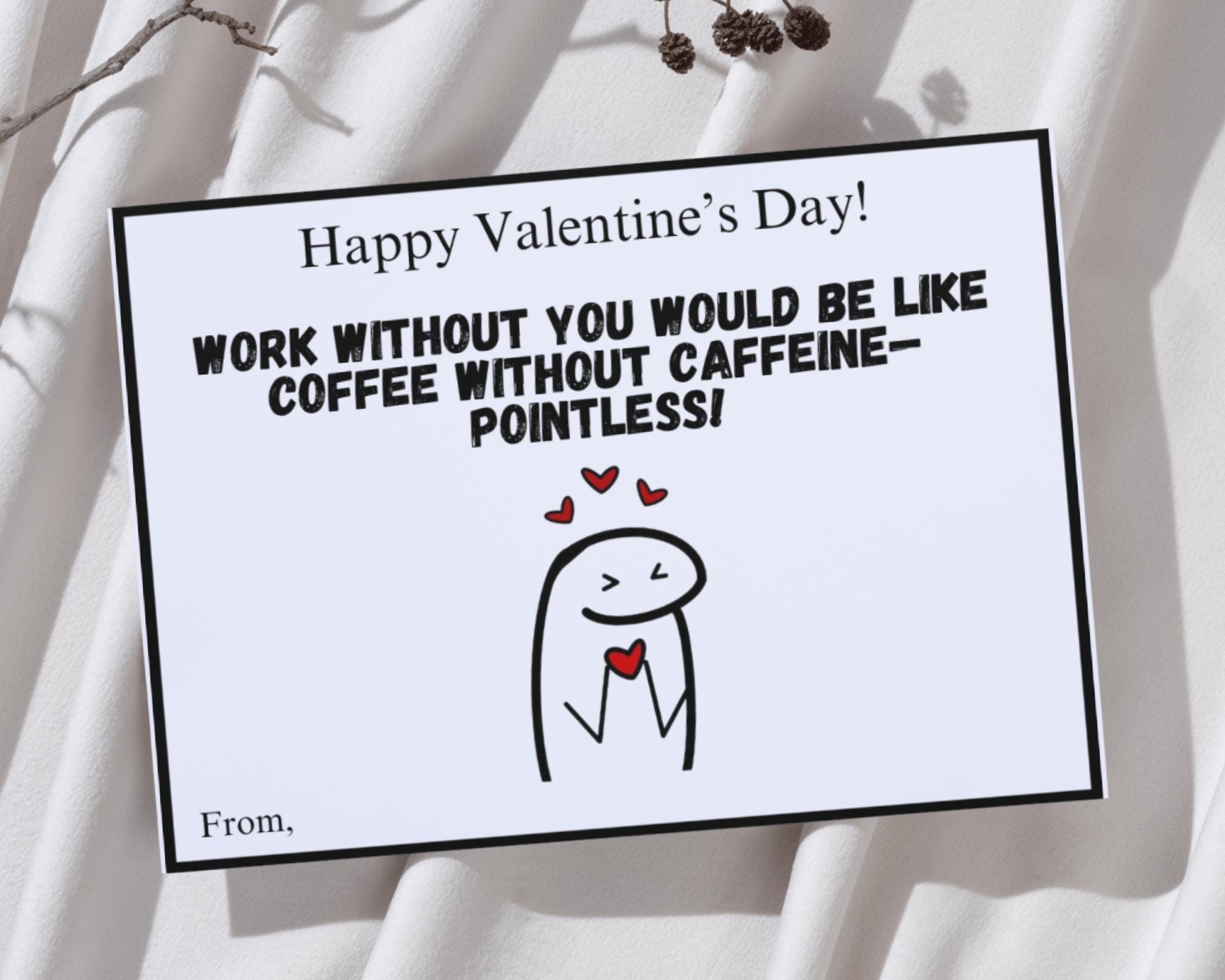 Funny Coworker Valentine's Day Cards Office Valentine's Day Party Work ...